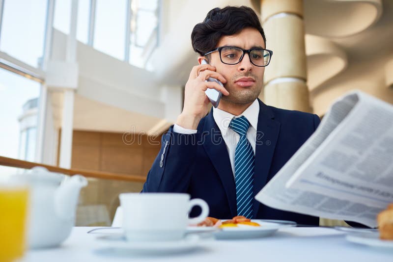 Important news stock image. Image of profession, breakfast - 92350409