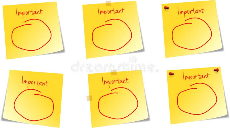Important Note stock vector. Illustration of draw, board - 21814804