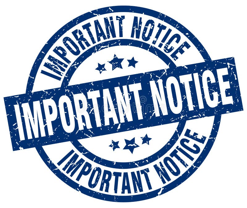 Important Notice Blue Stamp Stock Illustrations – 430 Important Notice ...