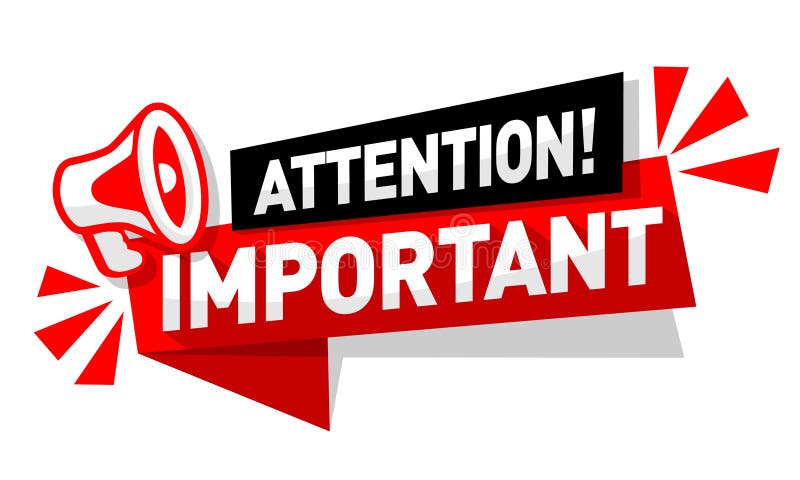 Important Notice Megaphone Banner Stock Vector - Illustration of ... Important Notice Megaphone Banner Stock Vector - Illustration of ...