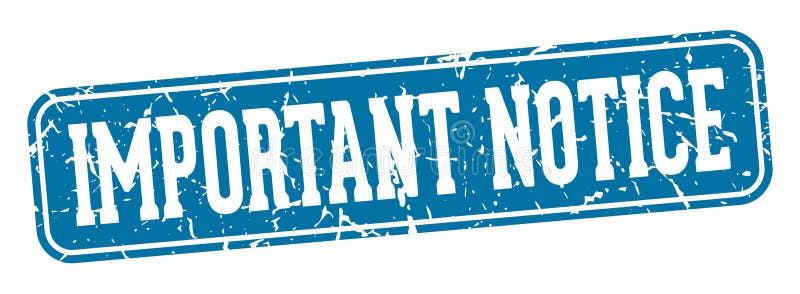 Important Notice or Message Stock Vector - Illustration of careful ...