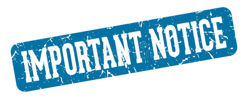 Important notice stamp stock vector. Illustration of stamp - 352608710