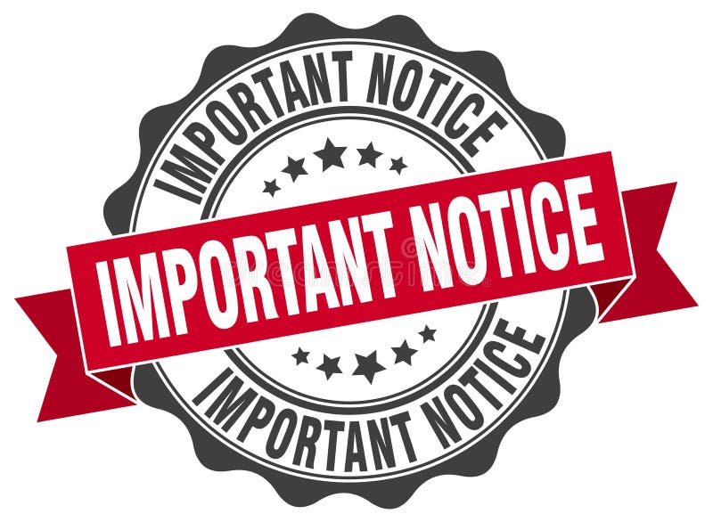 Important Notice Stock Illustrations – 26,973 Important Notice Stock ...