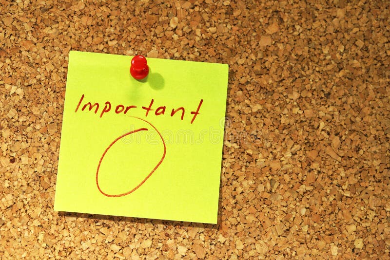 Important post it stock photo. Image of boss, memo, note - 178191318