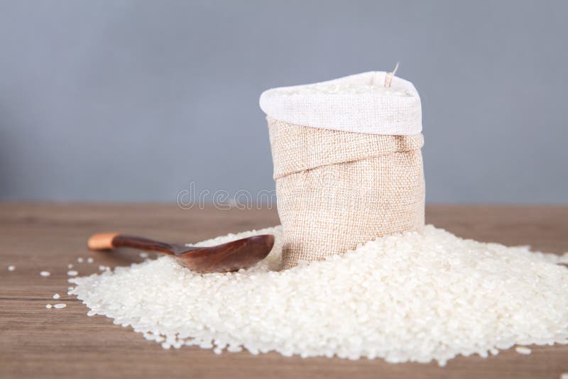Important Ration Rice on Table Stock Image - Image of harvest, objects ...
