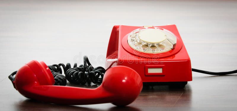 Red Telephone up close stock photo. Image of telecommunications - 8542202