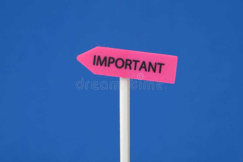 Important Sign Concept stock image. Image of announcement - 228747241