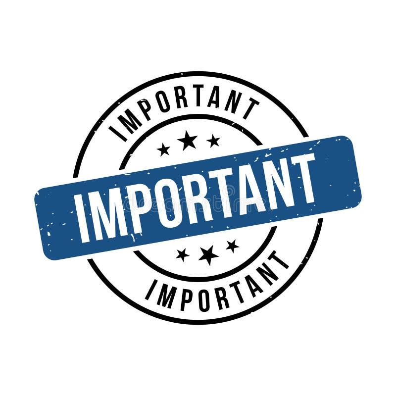 Important Stamp, Important Grunge Round Sign Stock Vector ...