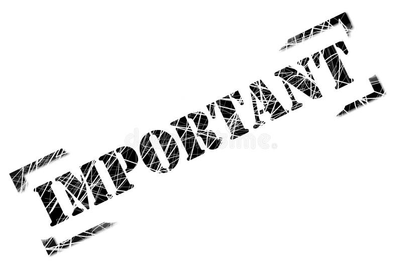 Important Stamp Isolated stock illustration. Illustration of isolated ...