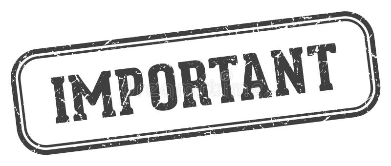 Important ink stamp stock vector. Illustration of buffer - 114770651