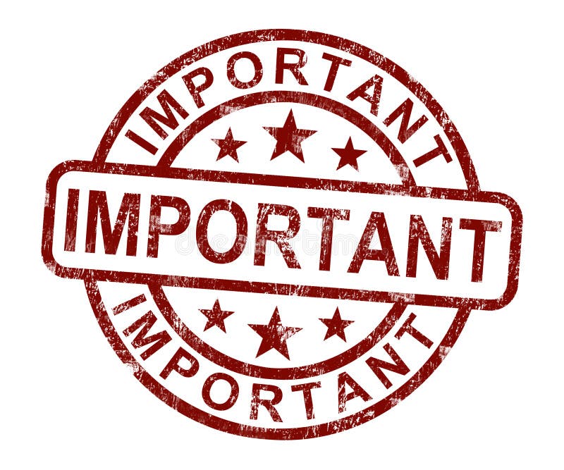 Important Stamp Shows Critical Information or Documents Stock ...