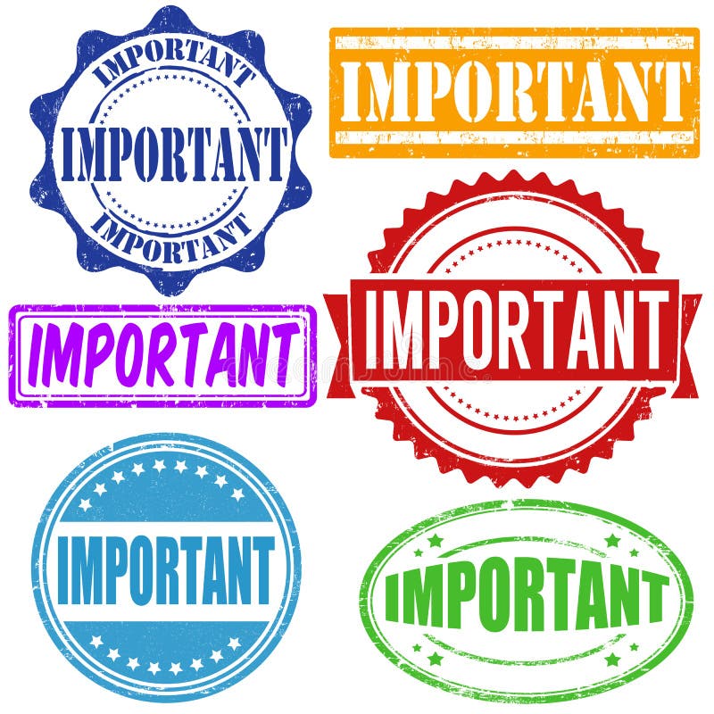 Important stamps set stock vector. Illustration of official - 38346181