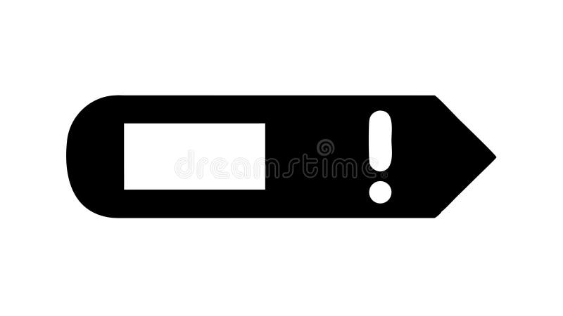 Important Tag Label Icon, Notification Warning Symbol, Vector Design ...