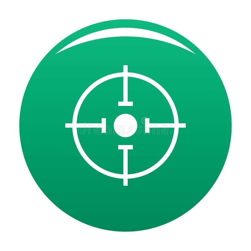 Important Target Icon Vector Green Stock Vector - Illustration of ...