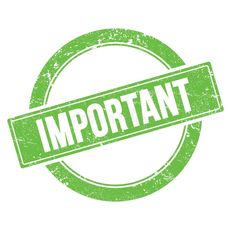 IMPORTANT Text on Red Grungy Rectangle Stamp Stock Illustration ...