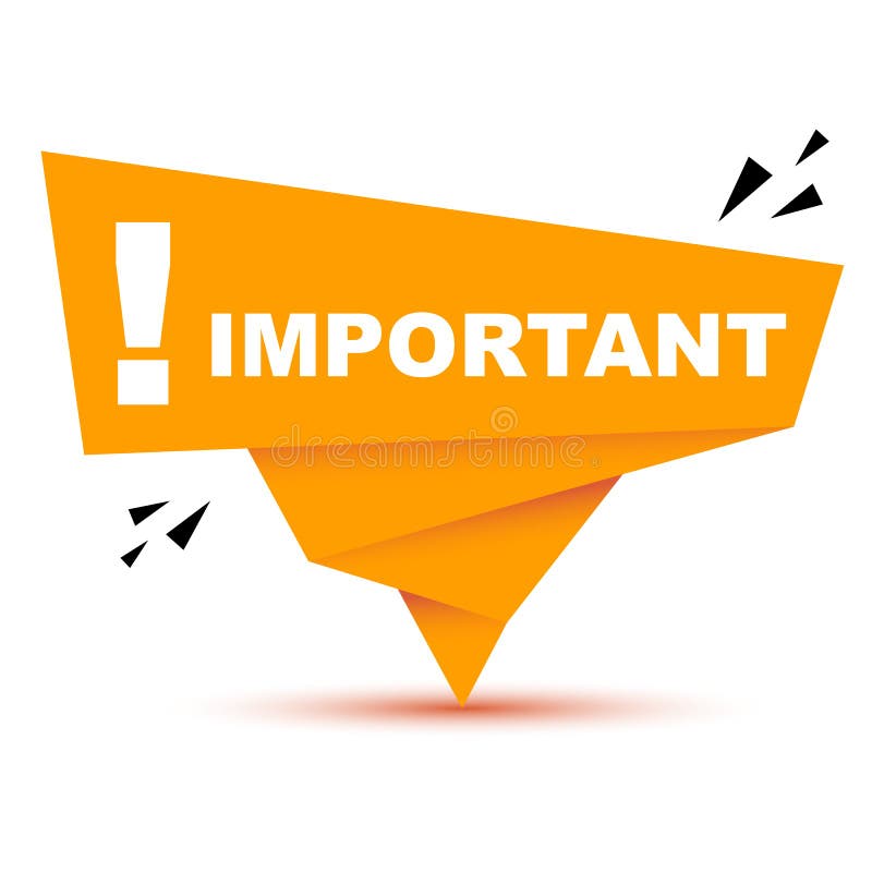 Important. Vector Illustration Banner Important with Exclamation Mark ...