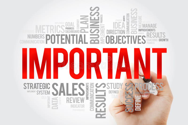 Important word cloud stock image. Image of action, ambition - 199362597