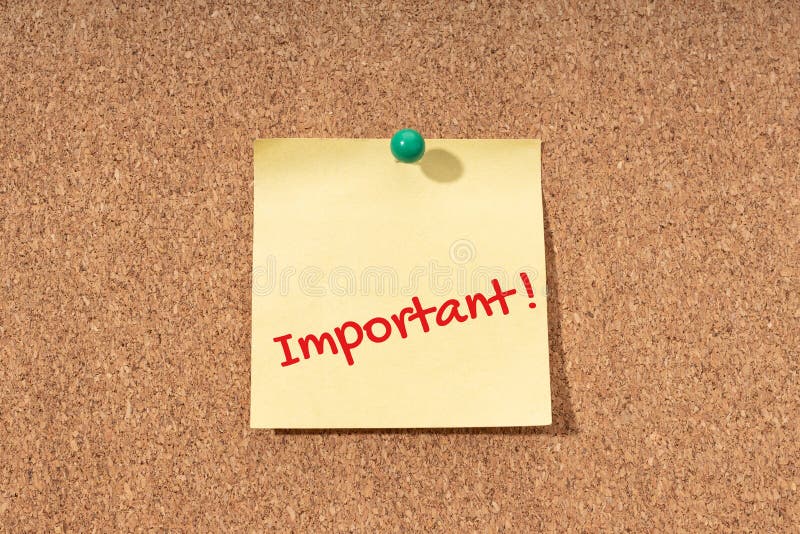 Important word on yellow stock image. Image of billboard - 216627943