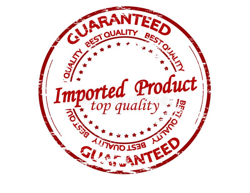 Stamp with Text Imported Product Stock Vector - Illustration of class ...
