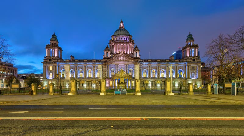 The Imposing Belfast City Hall Stock Photo - Image of famous, place ...