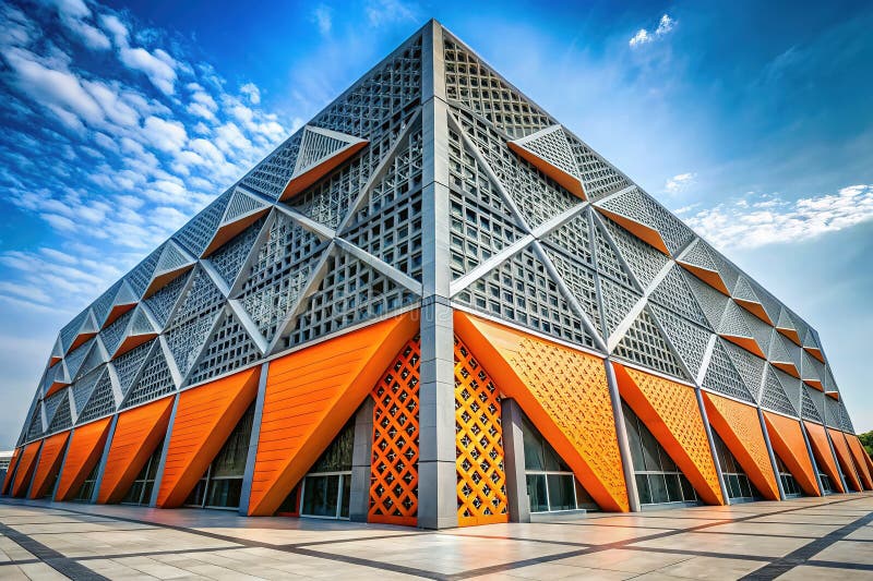 A Striking Urban Structure Geometric Design and Durable Materials Exude ...