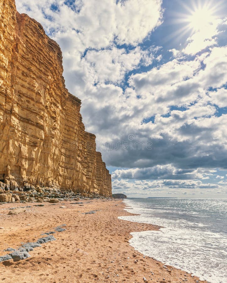 The Imposing and Eroded Sandstone Cliffs Exposing Millions of Years of ...