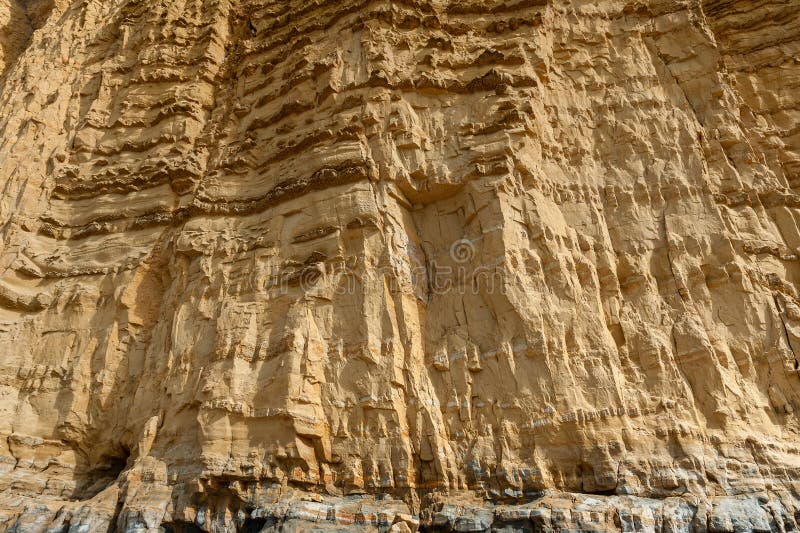 The Imposing and Eroded Sandstone Cliffs Exposing Millions of Years of ...