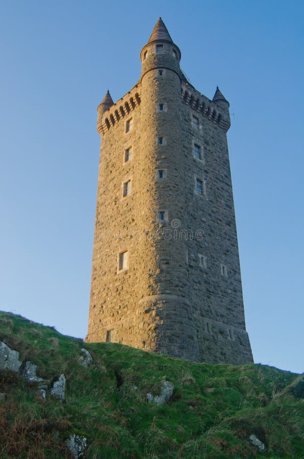Famous Scrabo Tower in Northern Ireland Stock Photo - Image of marquess ...