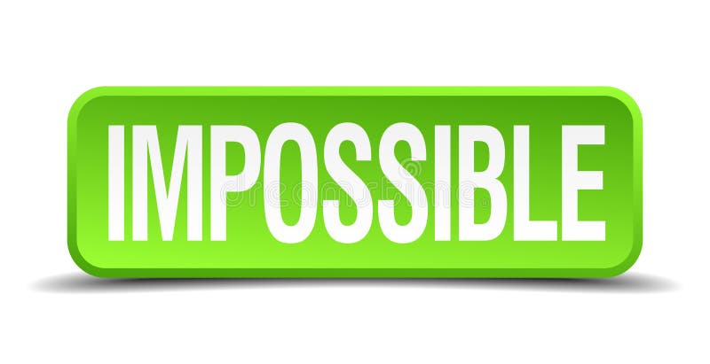 Impossible button stock vector. Illustration of threedimensional ...