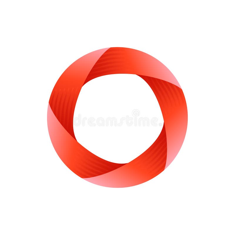 Impossible Circle Sign. Abstract Logo Design. Impossible Object. Symbol ...