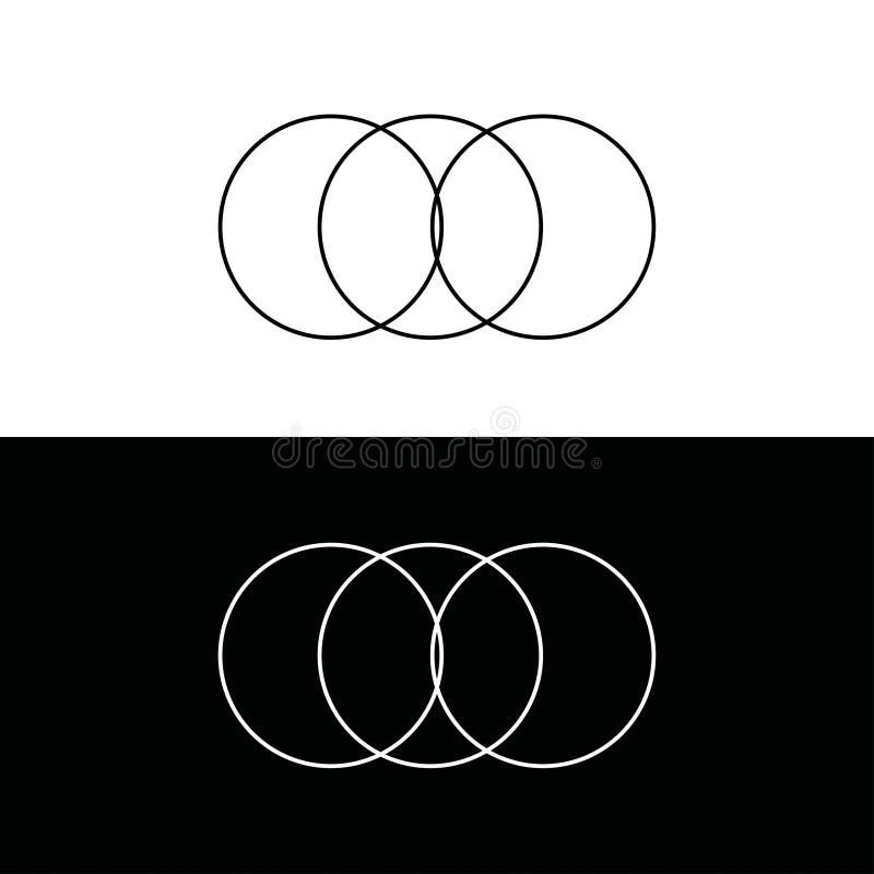 Impossible Circle Vector Logo in Flat Style. Stock Vector ...