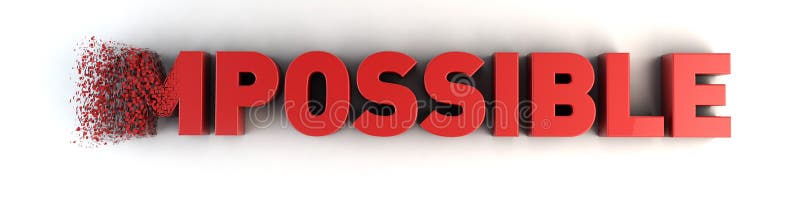 ImPossible concept stock illustration. Illustration of achievement ...