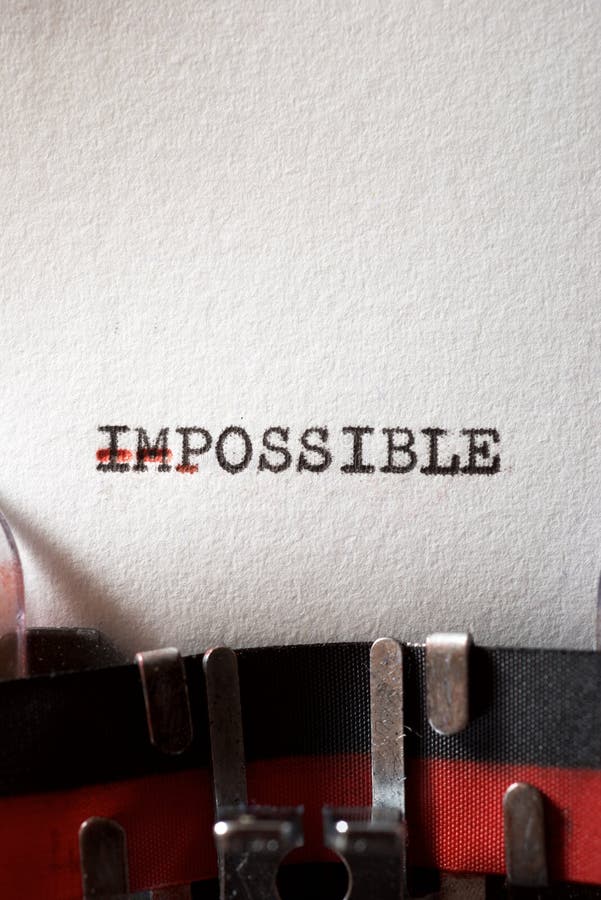 Impossible concept view stock photo. Image of text, typescript - 201066818