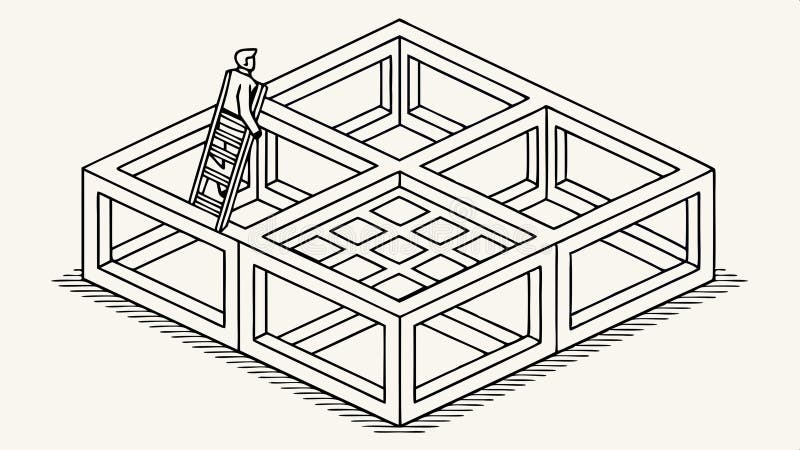 Impossible Cube Structure, Illusion and Geometry Vector Design ...
