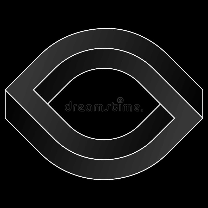 Impossible eye icon. stock vector. Illustration of design - 171979361