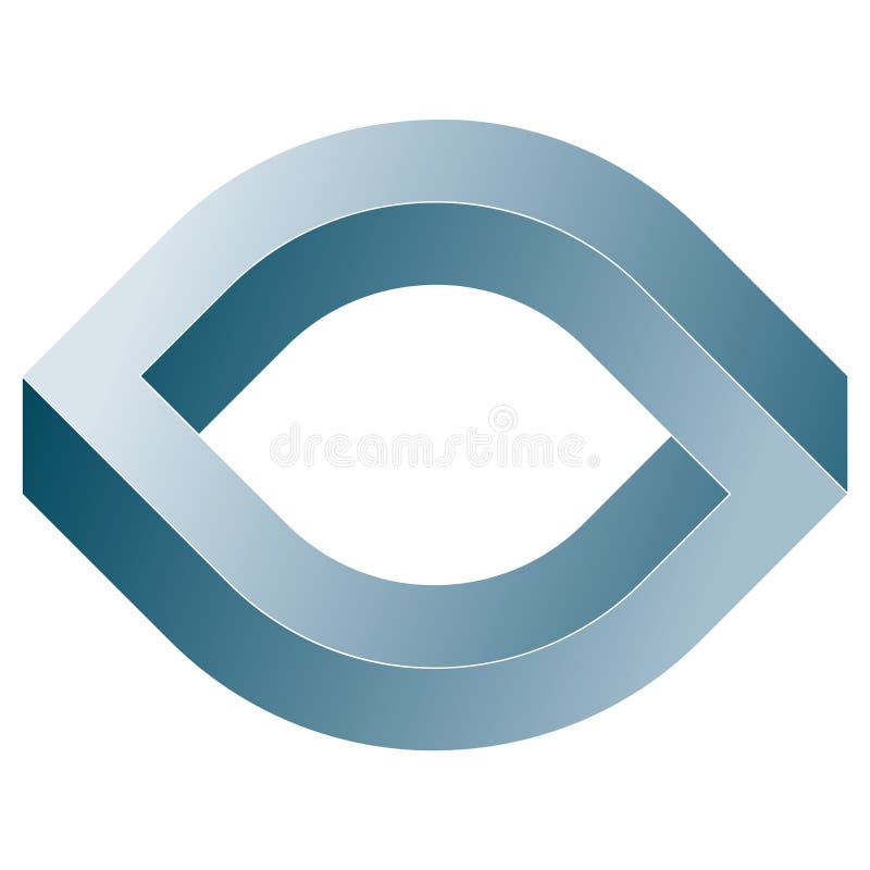 Impossible eye icon. stock vector. Illustration of element - 170411073