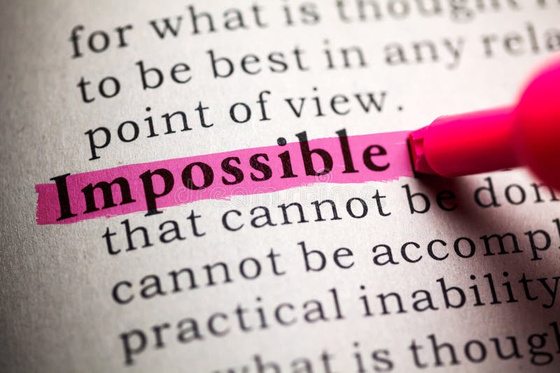 Impossible stock image. Image of page, dictionary, book - 178237515