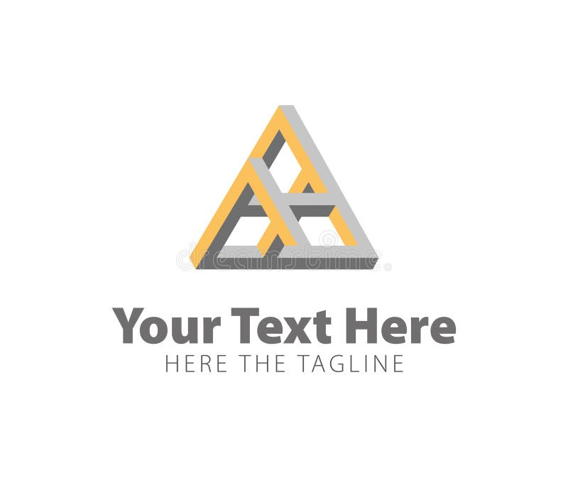 An Impossible Figure Made of Triangles. Ready Logo Stock Vector ...