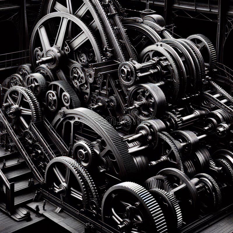 Impossible gear Complexity stock illustration. Illustration of machine ...