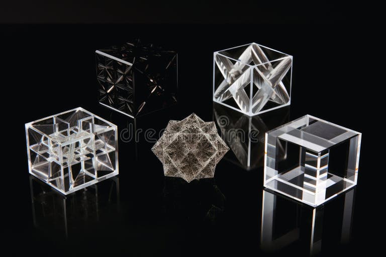 An Impossible Geometric Puzzle Made of Glass Created with Generative AI ...