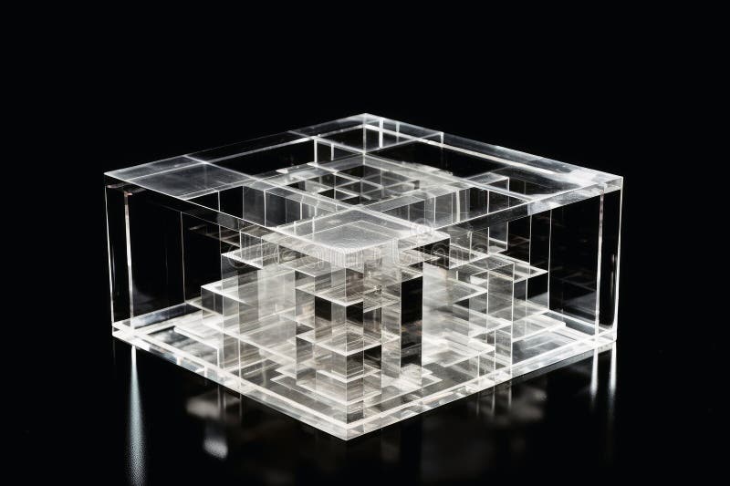 An Impossible Geometric Puzzle Made of Glass Created with Generative AI ...