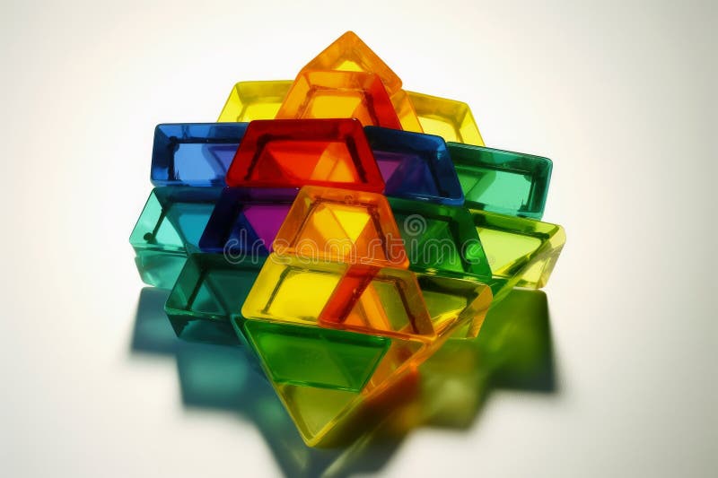 An Impossible Geometric Puzzle Made of Glass Created with Generative AI ...