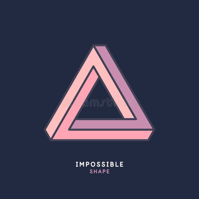 Isometric Impossible Penrose Triangle Stock Illustrations – 57 ...