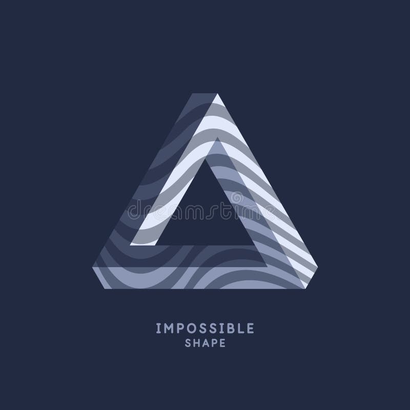 Isometric Impossible Penrose Triangle Stock Illustrations – 57 ...