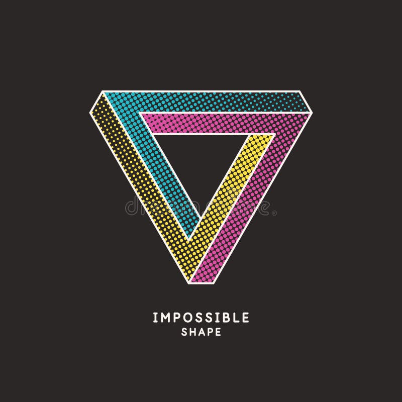Isometric Impossible Penrose Triangle Stock Illustrations – 92 ...