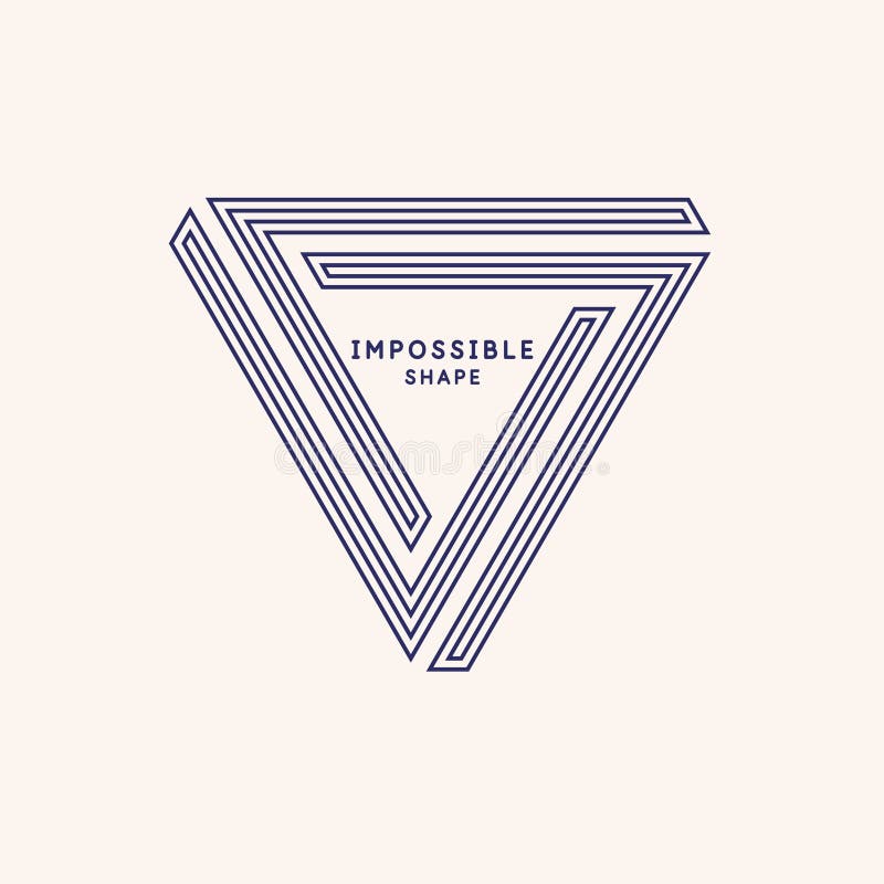 Isometric Impossible Penrose Triangle Stock Illustrations – 57 ...