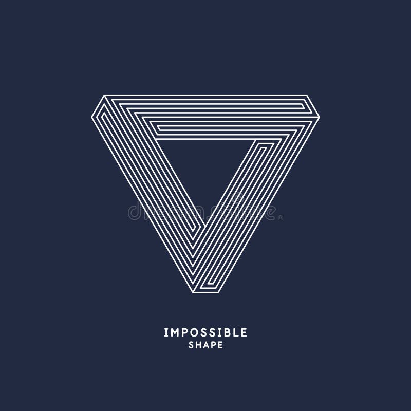 Logo Form Penrose Triangle Stock Illustrations – 148 Logo Form Penrose ...