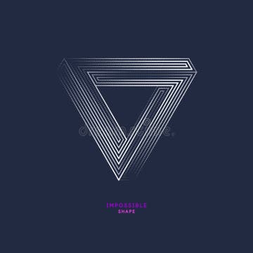 Isometric Impossible Penrose Triangle Stock Illustrations – 92 ...