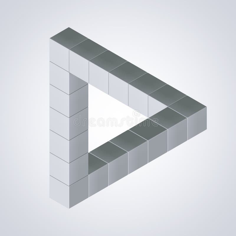 Looped Triangle Abstract Logo. Stock Vector - Illustration of vector ...