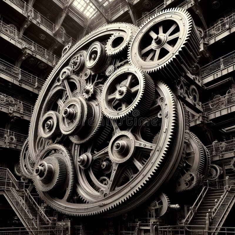 Impossible Machine Complexity Stock Illustration - Illustration of ...